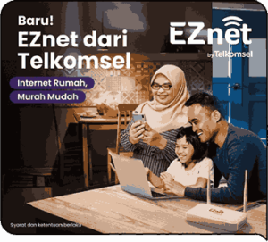 Promo EZnet by Telkomsel, Wifi Hemat Diskon Biaya Pasang 70%